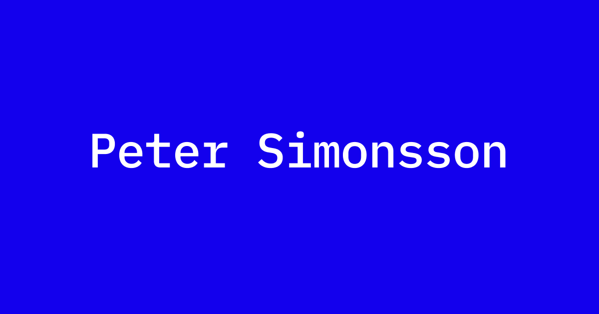 Peter Simonsson